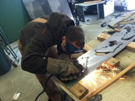 Art projects with a Plasma Cutter - Metal Fish Wall Art