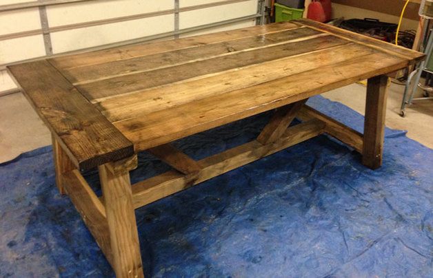 How to Build a Rustic and Bold Farm Table - DIY Projects with Pete