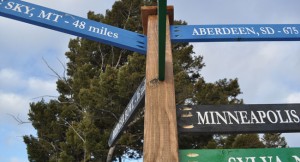 A sign project to display your favorite places to visit