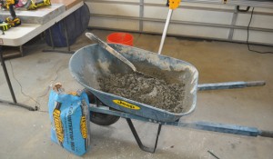 Patio Bar Plans - Concrete Counter and Cedar Base