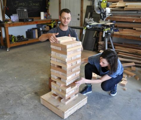 How to Make a DIY Giant Jenga Game - DIY Pete
