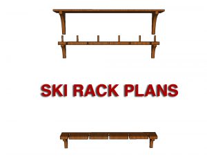 DIY Ski Rack Project with Free Plans