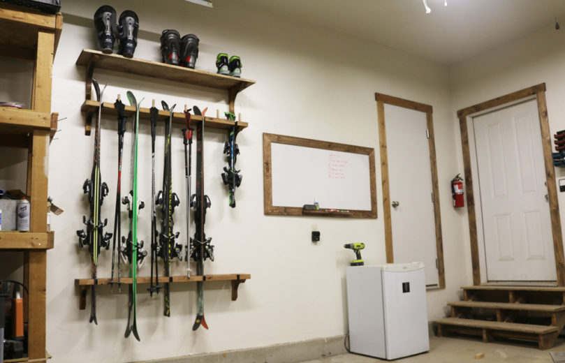 DIY Ski Rack Project with Free Plans