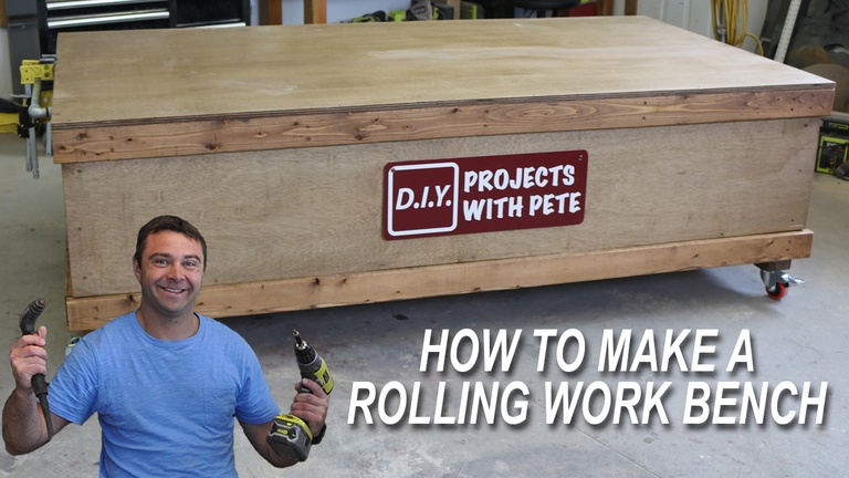 DIY Rolling Workbench with Free Workbench Plans