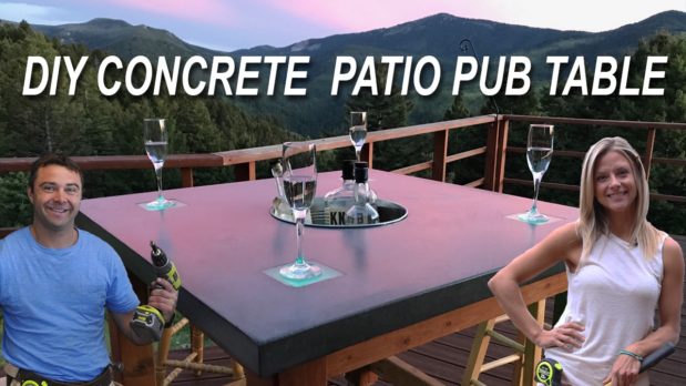 How to Make a Concrete Pub Table - DIY Projects With Pete