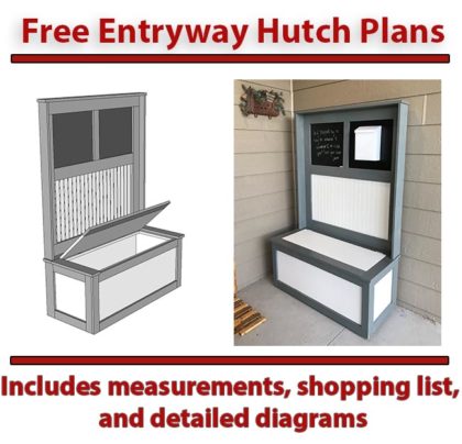 Learn How to DIY an Entryway Hutch | Download Plans Now - DIY Projects ...