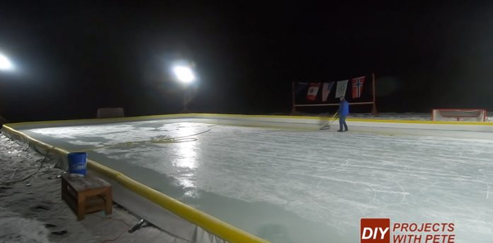 How to Build a Backyard Hockey Rink | Start to Finish - Tips and ...