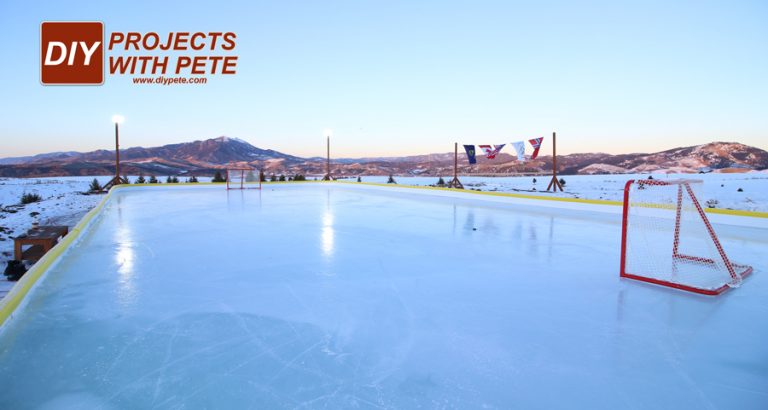 How to Build a Backyard Hockey Rink | Start to Finish - Tips and ...