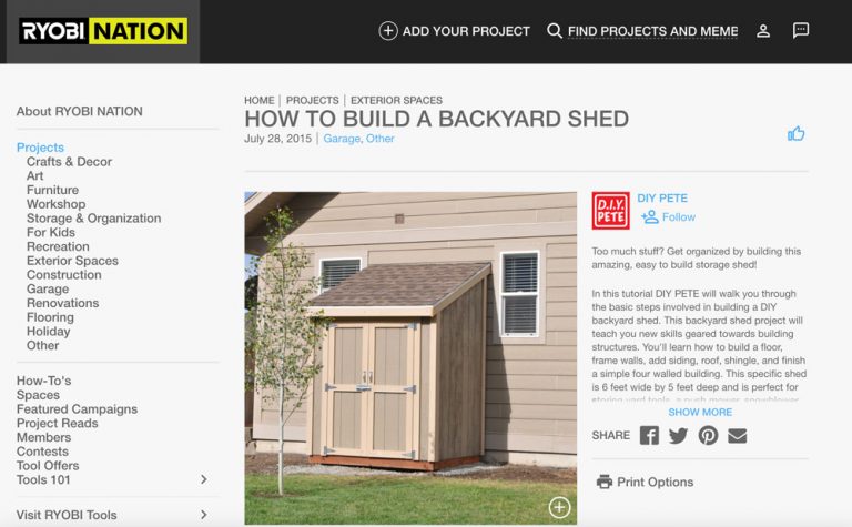 How to build a lean to shed